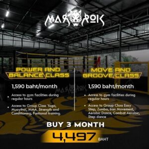 แพ็คเกจ & ราคาของคลาสกิจกรรม ที่ Marrok Gym